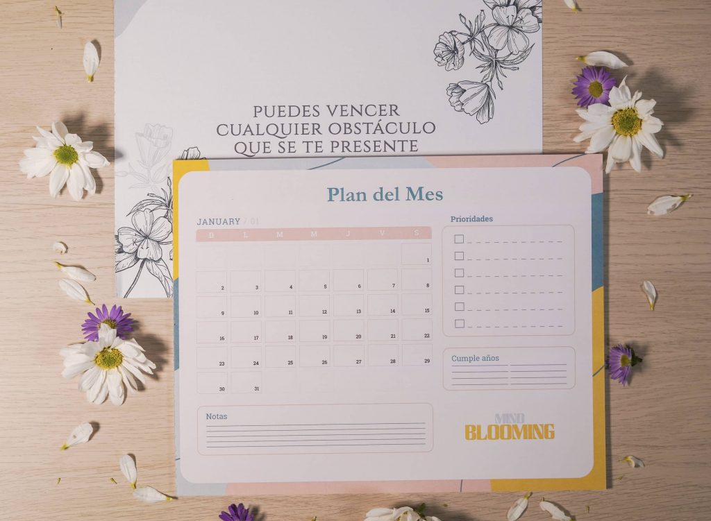 Planificador del mes - Mind Blooming by ECE